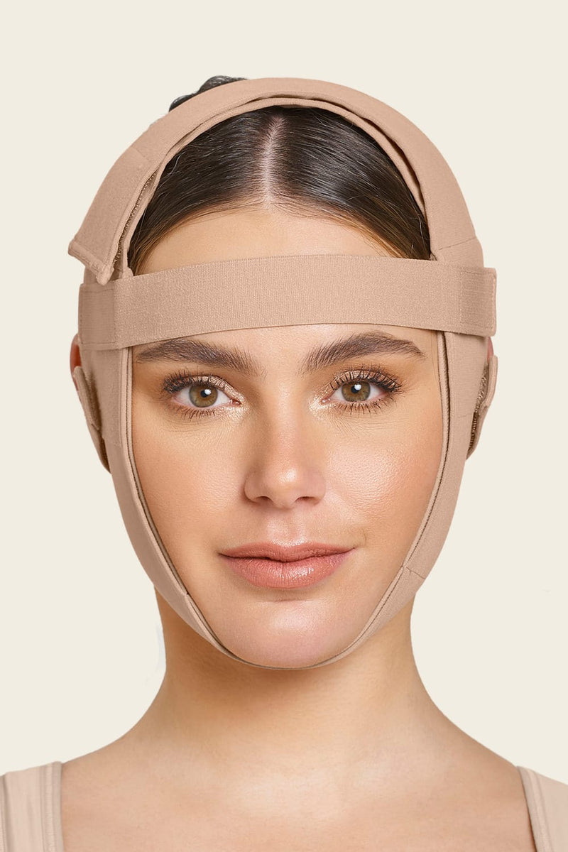 Leonisa Post-surgical Facial Compression Wrap 852 Soft Natural | CAD ...