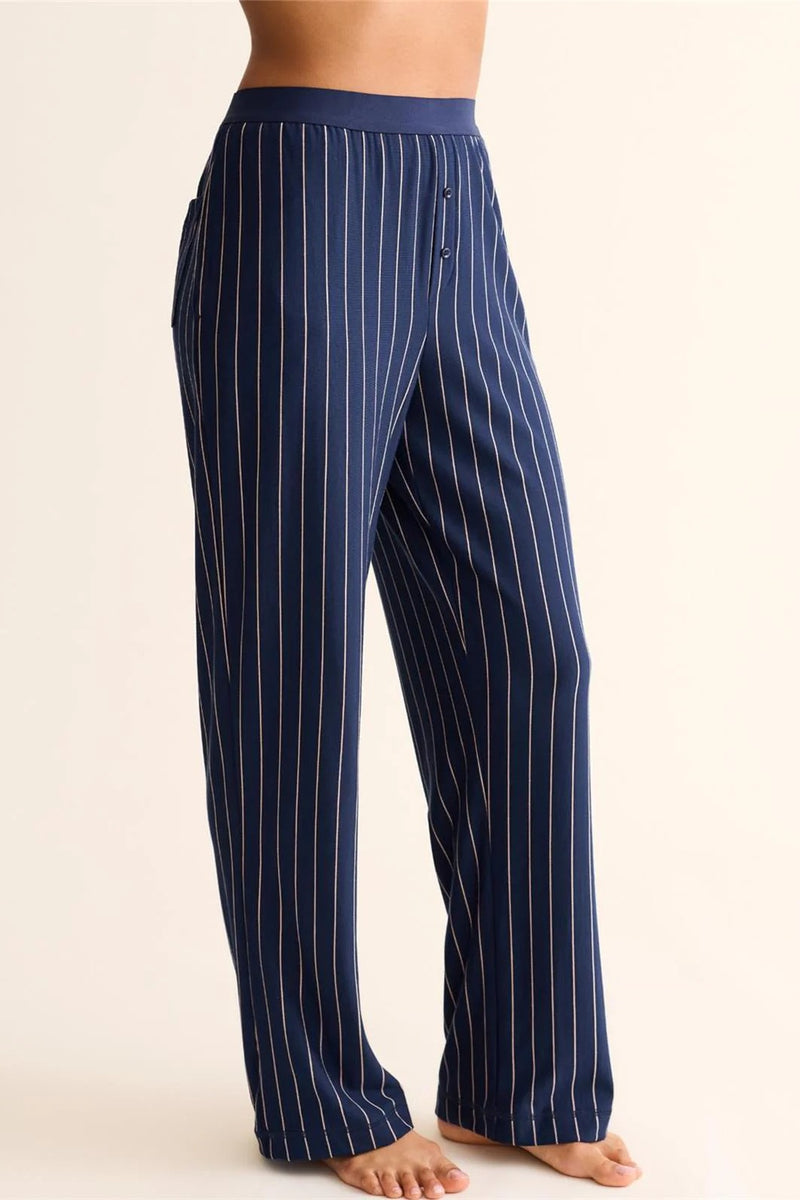 Fleur't Boyfriend Pj Pant Ink/Praline Stripe | CAD$ 120.00 at Bralissimo