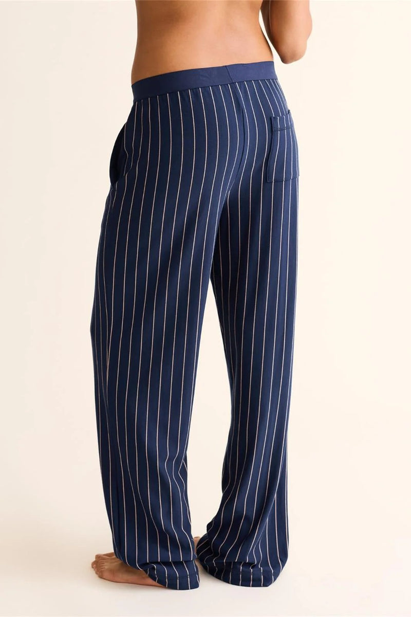 Fleur't Boyfriend Pj Pant Ink/Praline Stripe | CAD$ 120.00 at Bralissimo