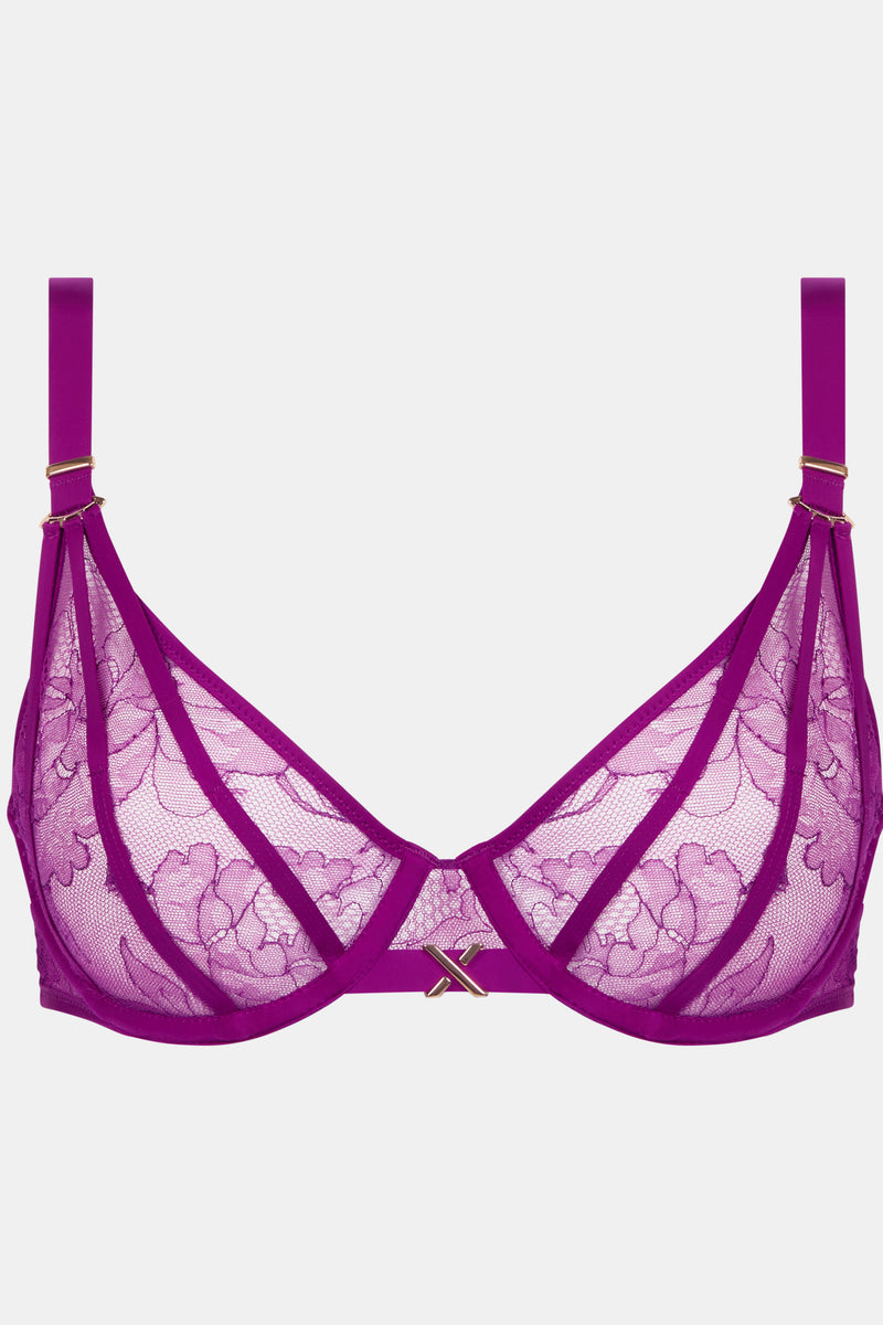 Chantelle Xquisite Plunge Underwired Bra 0U4 Ultraviolet | CAD$ 220.00 ...