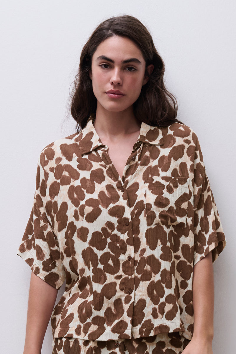 Femilet Layla Top Ss A82 Persian Leopard | CAD$ 59.00 at Bralissimo
