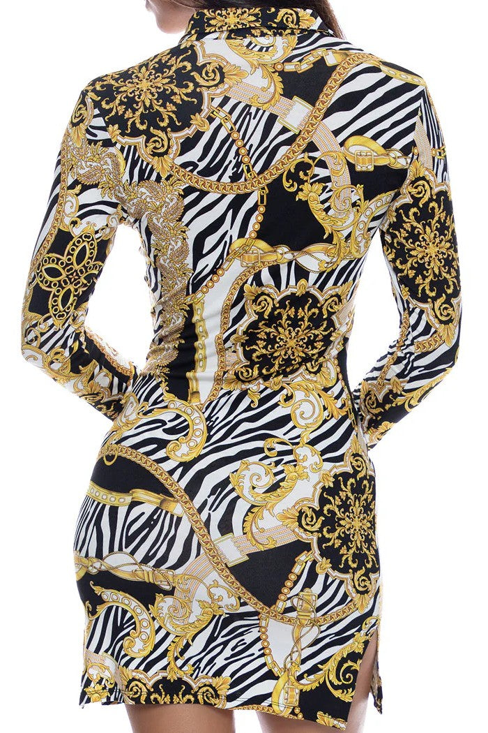 Luli Fama Goddess Vibes Blouse Dress 111 MULTICOLOR buy for the best ...