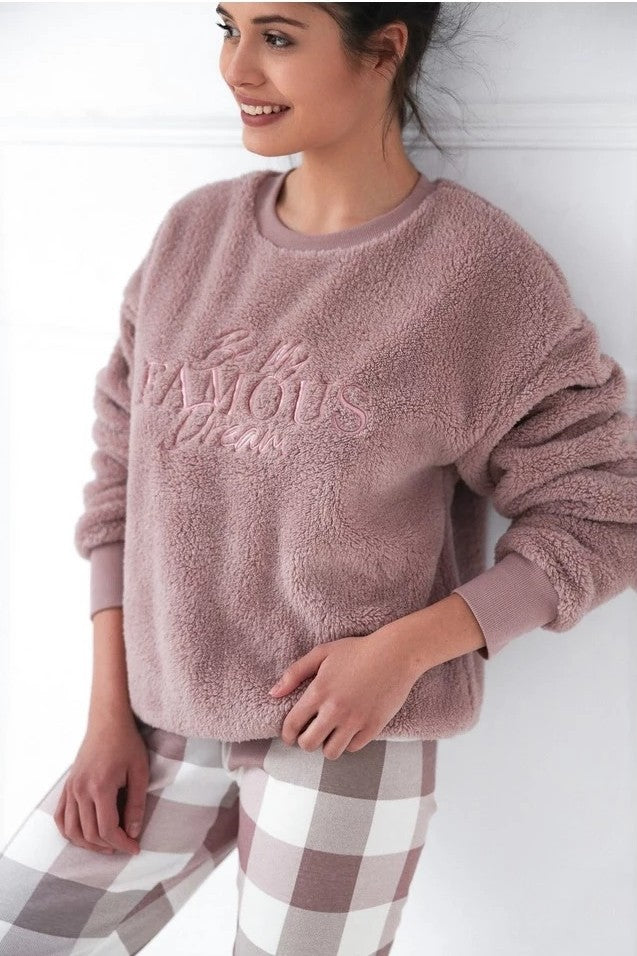 Sensis Kaycee Interlock Pajama Set POWDER PINK | CAD$ 130.00 at Bralissimo