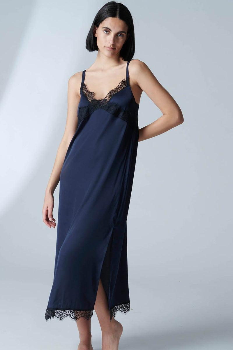 Simone Perele 23H Satin Secrets Nightgown FULL MOON buy for the best ...