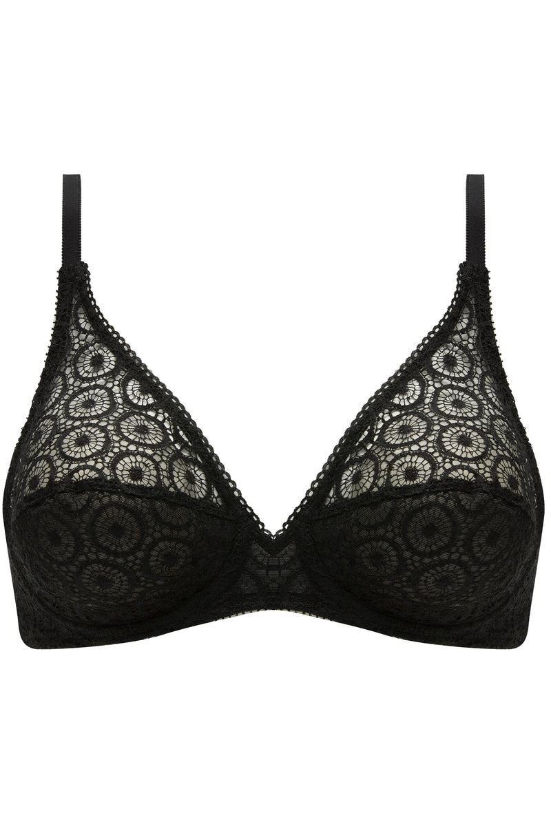 Chantelle Fête 2 Part Underwired Bra 011 BLACK buy for the best price ...