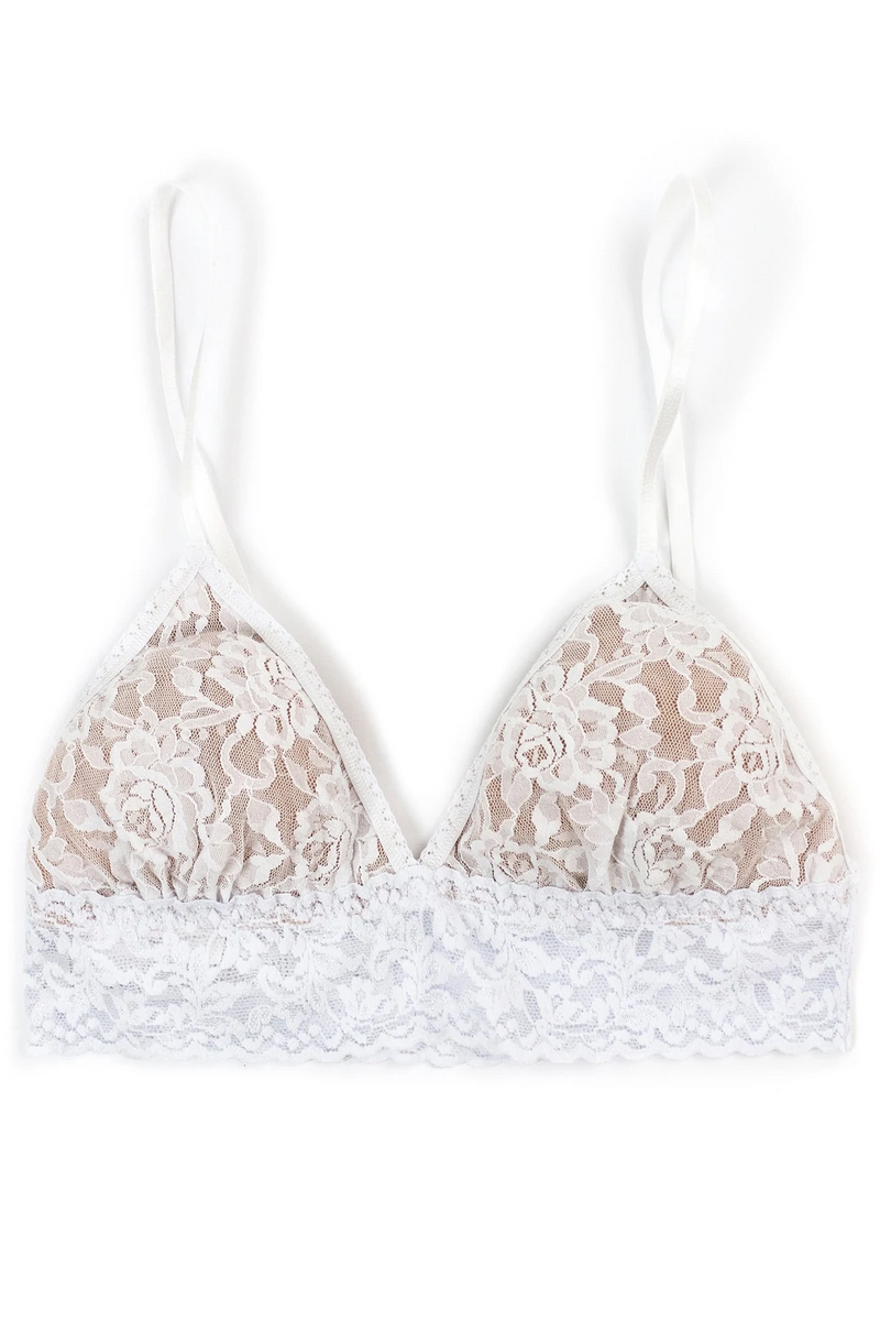 Hanky Panky Signature Lace Padded Triangle Bralette WHITE buy for the ...